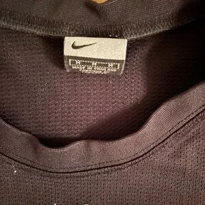 Nike | Shirts | Rare Nike Center Check Black Sleeveless Drifit Top ...